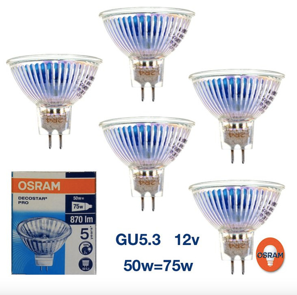 Osram PRO 48870 WFL 50w (светит на 75w) GU5.3 12v 870Lm 3000K ...