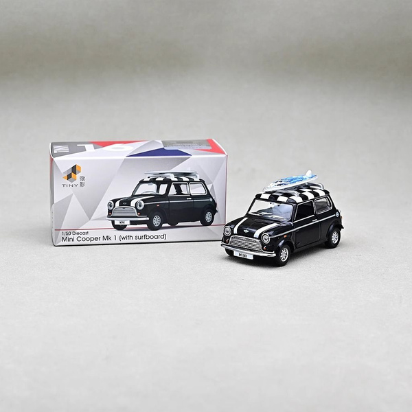 Машинка модель Tiny 1/50 Mini Cooper MK 1 (With surboard) Limited Alloy Car Model купить на OZON ...