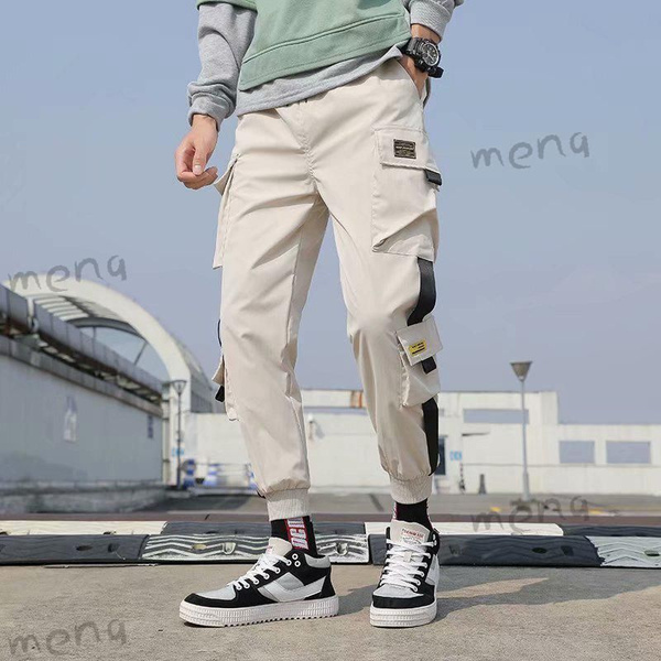 Брюки Мужской CHAOPAI бежевый Полиэфир Повседневный, размер 52 Другое На любой сезон Китай ...