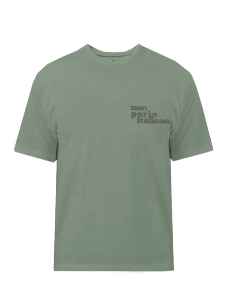 Футболка Мужской Basefield шалфей Короткий, размер 56 Хлопок Однотонный ...