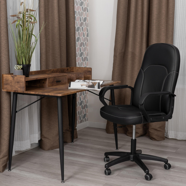 Кресло компьютерное офисное TetChair PARMA, кож/зам, черный купить на OZON по низкой цене ...