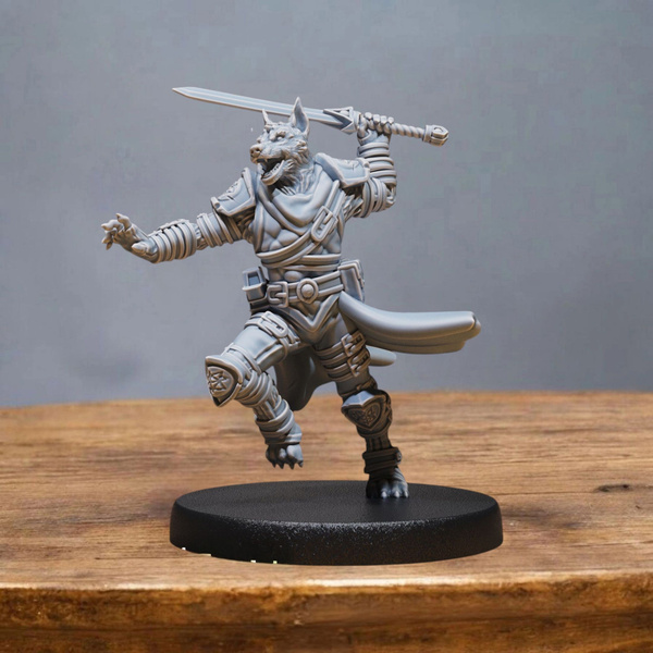 Оборотень,Werewolf, v2 Миниатюра для настольных игр ДнД, РНИ, (DnD ...