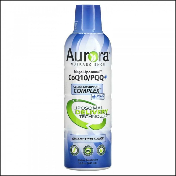 Aurora, Mega-Liposomal коэнзим Q10+PQQ, вкус органических фруктов, 480 мл купить на OZON по ...