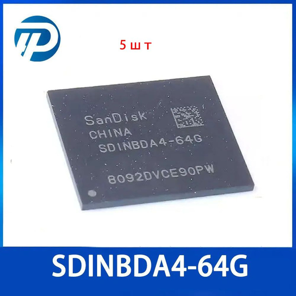 5 шт SDINBDA4-64G BGA153 EMMC 64GB памяти купить на OZON по низкой цене ...