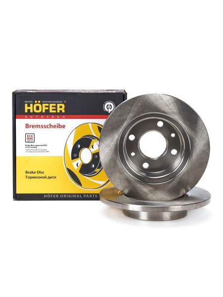 Комплект тормозных дисков ваз R13 (невентилируемые) 2шт 2108-2115 Hofer арт. HF 130 202 купить c ...