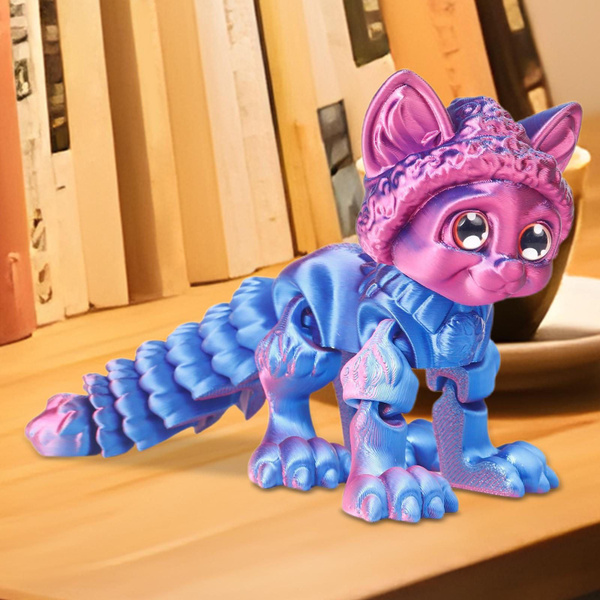 3D Printed Moving Cat, 3D Printed Cat ,Статуэтка купить на OZON по ...