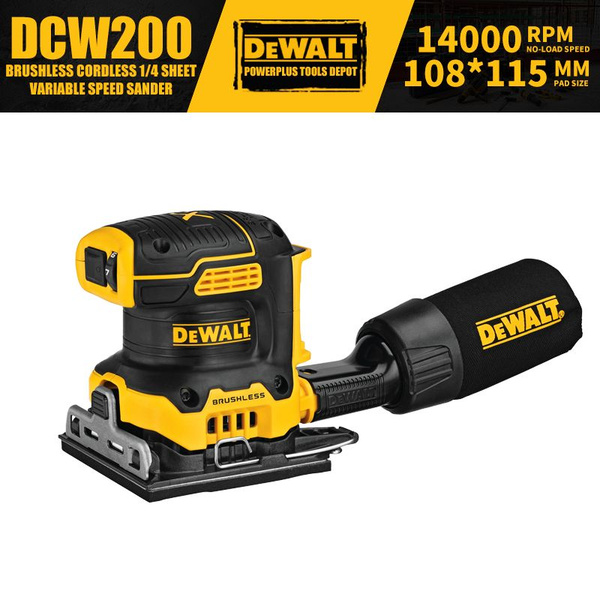 DEWALT DCW200 20V MAX* XR Бесщеточная аккумуляторная шлифовальная ...