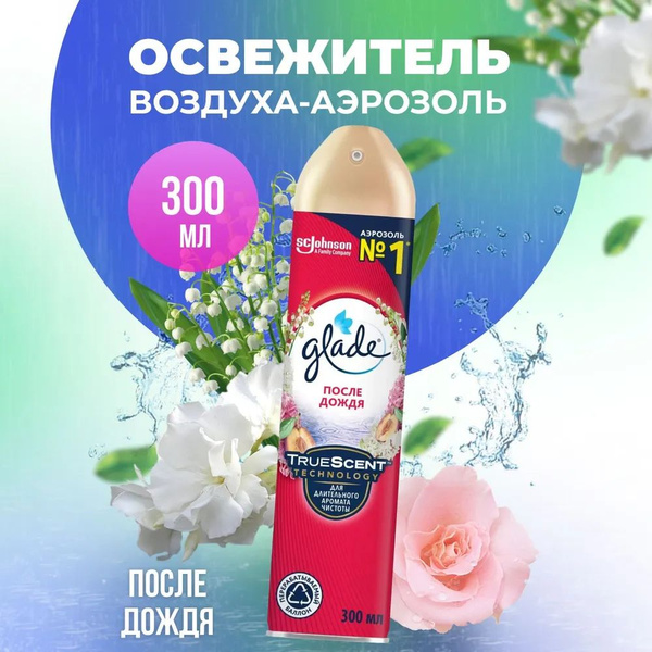 SCJ Glade Освежитель воздуха 300 После дождя - купить с доставкой по ...