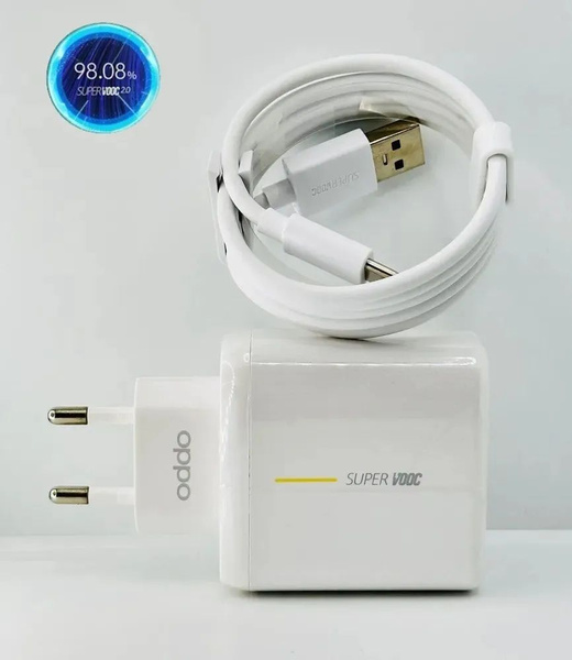Сетевое зарядное устройство oppo65, 65 Вт, USB 2.0 Type-A, VOOC купить ...
