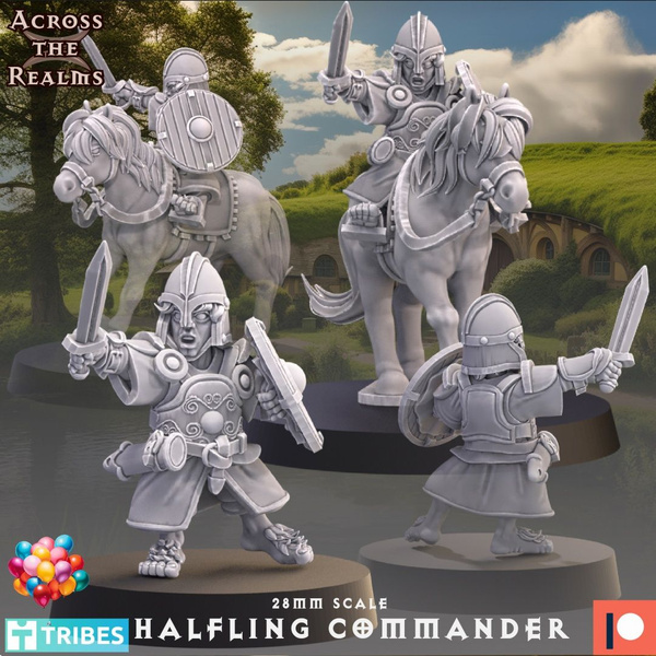 Миниатюра Warhammer Halfling / Hobbits Commanders - купить с доставкой ...