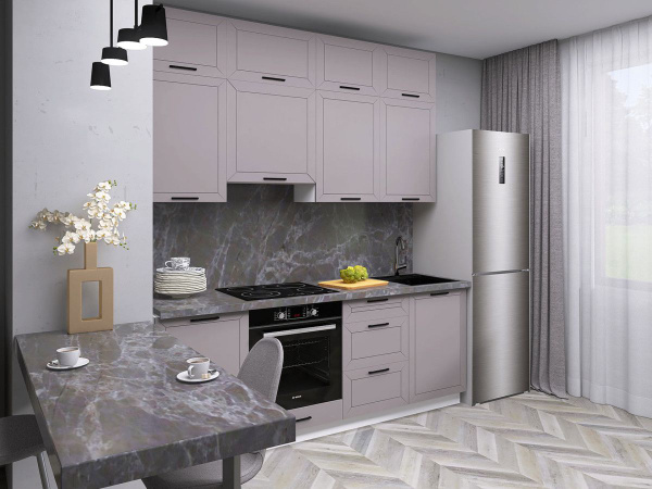 Кухонный гарнитур Вектор 2 1 м мебель для дома и кухни Белый Грей купить по выгодной цене в