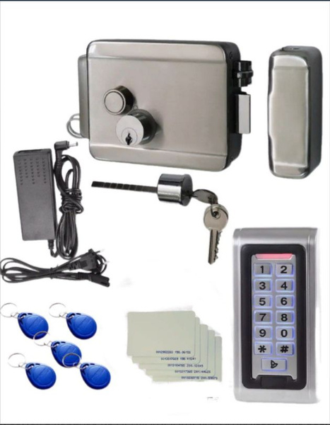 Электромеханический замок с клавиатурой кодовый и картами доступа ...