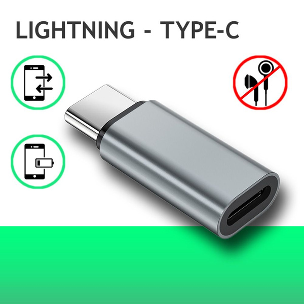Переходник Lightning Type-C / Лайтнинг на Тайп Си переходник / Адаптер ...