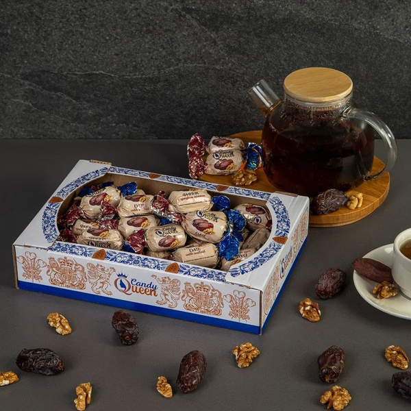 Конфеты Финик с грецким орехом глазированные - купить с доставкой по ...