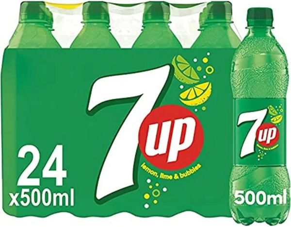 Газированный напиток 7up (Севенап) 500 мл 24 шт - купить с доставкой по ...
