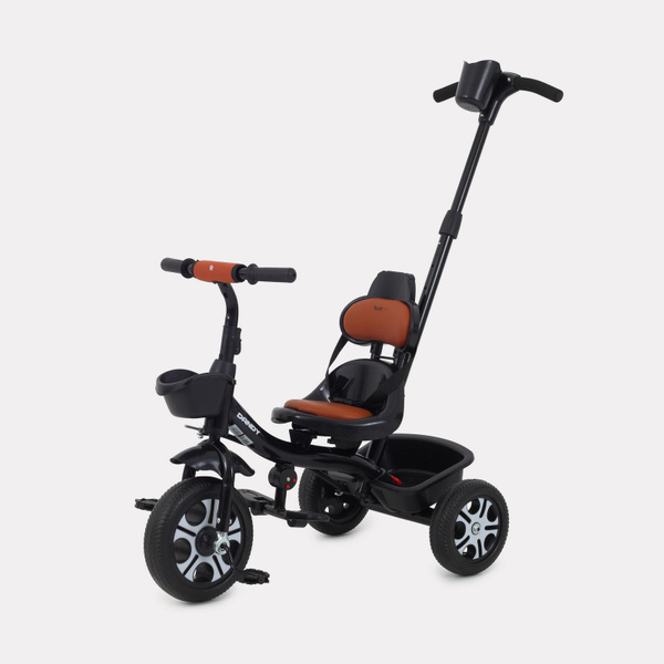 Велосипед детский трехколесный с родительской ручкой Rant basic Dandy RB252, Black - купить с ...