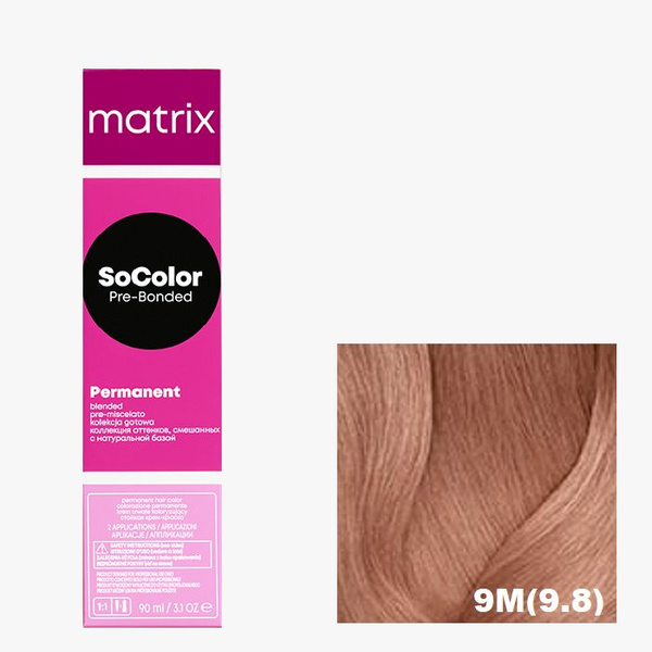 Краска для волос, 9M (9.8), MATRIX, SoColor Pre-Bonded, 90 мл ...