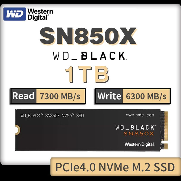 1 ТБ Внутренний SSD-диск Western Digital SN850X (wd black sn850x 1tb M ...