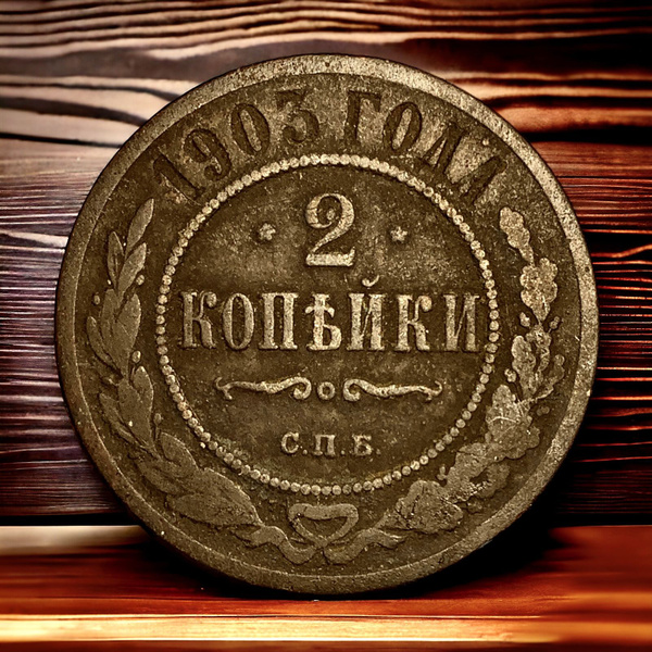 Монета Российской Империи 2 копейки 1903 года, СПБ. Николай II - купить в интернет-магазине OZON ...