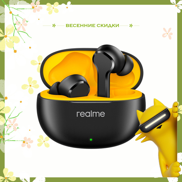 Характеристики realme Наушники беспроводные с микрофоном Realme Buds ...