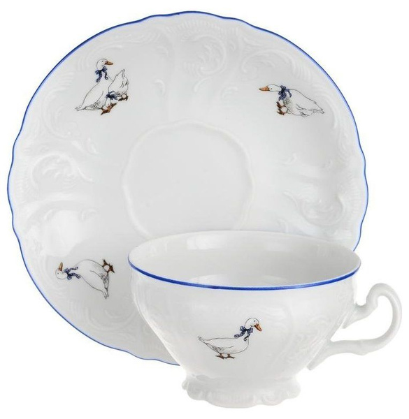 Чайная пара Thun "Гуси", на 1 перс. - купить по выгодной цене в интернет-магазине OZON (1570587898)