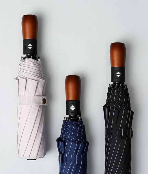 Зонт Grep Store, Полуавтомат, черный купить по низкой цене в интернет-магазине OZON (1501839613)