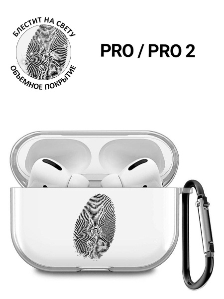 Прозрачный чехол для наушников Apple Airpods Pro с 3D принтом ...
