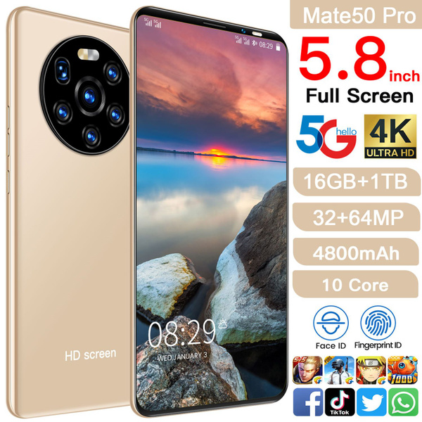 Смартфон Android-смартфон, Mate50 Pro , 5G, WiFi, поддержка русского языка, бесплатная карта ...