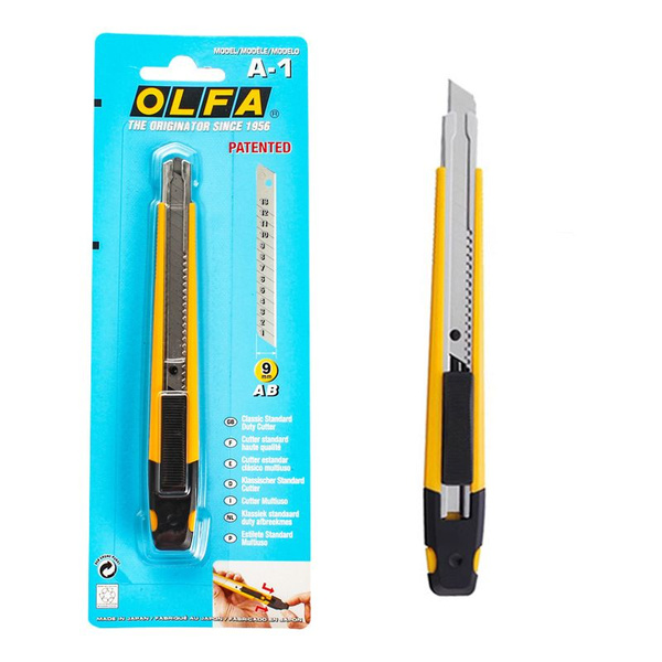 Японский OLFA A - 1 9 мм Механический нож Стандартный повседневный бытовой канцелярский резак ...