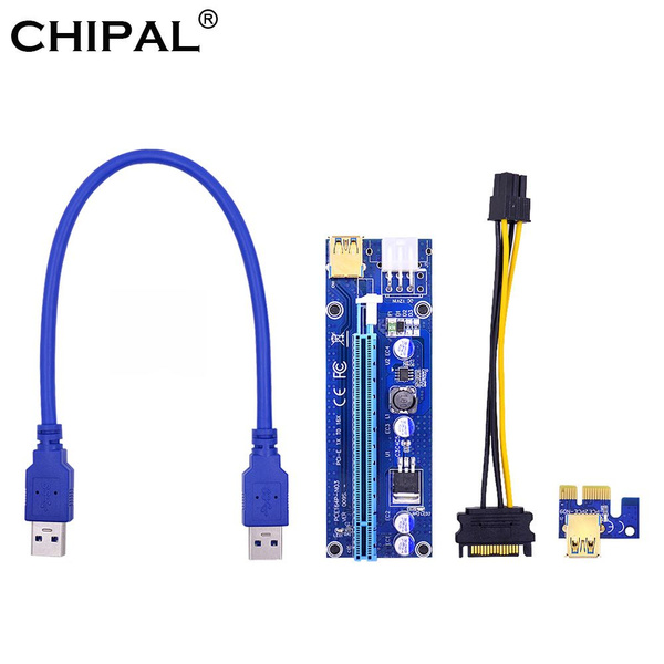 PCI-E райзер для видеокарты CHIPAL VER009S Riser PCIE удлинитель PCI ...
