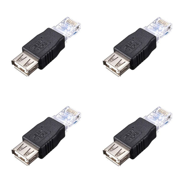 4 Шт Разъем Rj45 для подключения адаптера Usb Af A к Розетке Локальной ...