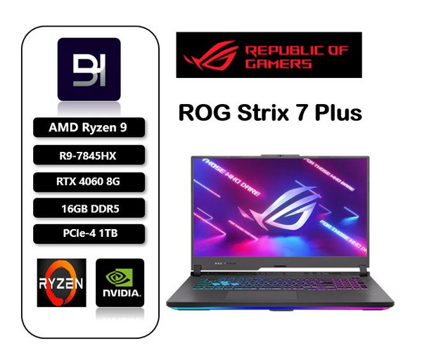 Игровой ноутбук ROG, 17, Strix 7 Plus_ROG Strix 7Plus R9-7845HX 16G RTX ...