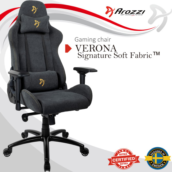 Игровое компьютерное кресло Arozzi Verona SIGNATURE Soft Fabric ...