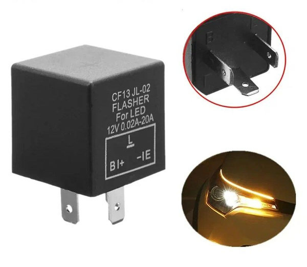 Реле мигание указателей поворота для светодиодных ламп CF13 JL-02, 12V ...