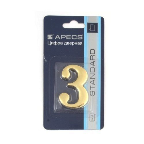 Цифры для двери, Сталь, золотой купить по низкой цене в интернет-магазине OZON (1553253074)
