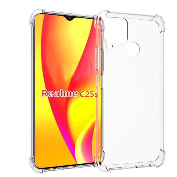 Чехол на Realme C25s противоударный силиконовый с усиленными углами и ...