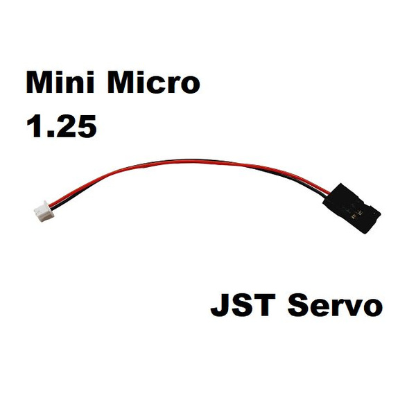 Переходник Mini Micro JST 1.25 PH 2P на JST Servo (папа / папа) N23 разъемы TTL 2 Pin, JST PH-2 ...