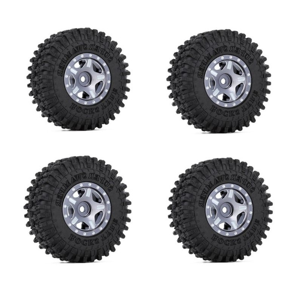 Резиновые шины на гусеничном ходу 52 мм, 1 дюйм, набор легкосплавных дисков, 4 шт. для осевого ...