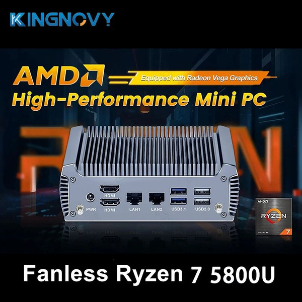 KingNovy 3C Мини-ПК FU02 (AMD Ryzen 7 5800U, RAM 32 ГБ, SSD 2048 ГБ ...