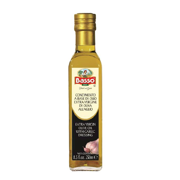 Масло оливковое Basso Extra Virgin c чесноком 250 мл - купить с ...
