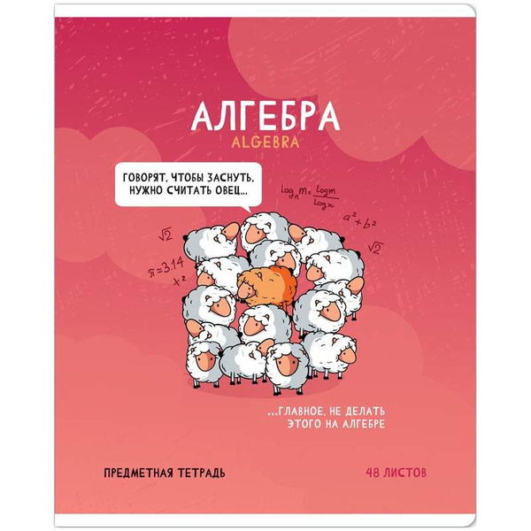 (10 шт.) - Тетрадь предметная 48л. ArtSpace "Не по правилам" - Алгебра ...
