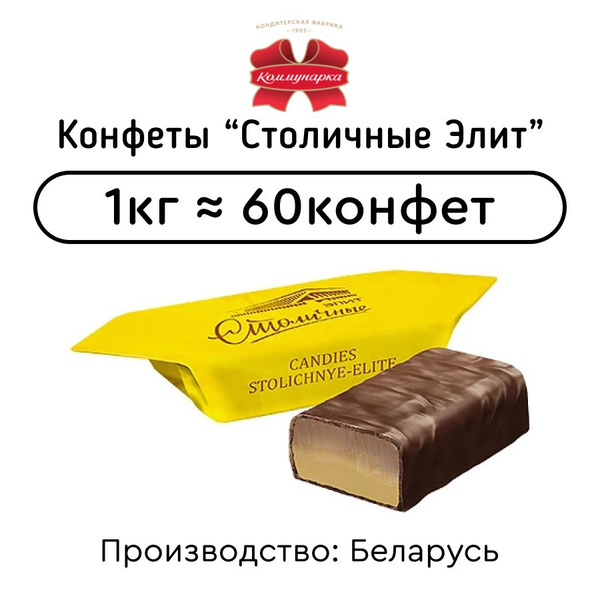 Конфеты шоколадные с ликером "Столичные Элит" - купить с доставкой по ...