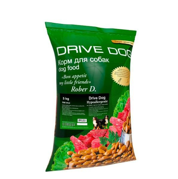 DRIVE DOG Драйв Дог Hypoallergenic корм для средних и крупных собак ...