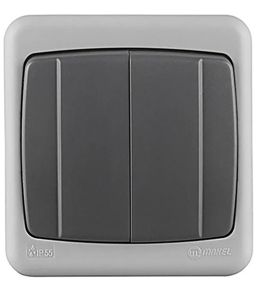 Выключатель Makel, клавиш 2 шт, монтаж Открытый - купить с доставкой по выгодным ценам в ...