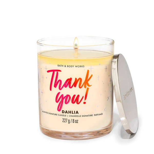Свеча ароматическая Bath and Body Works "Как пахнет: яркий и цветочный ...