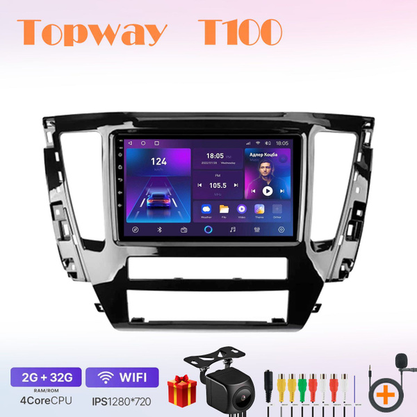 Магнитола Topway T100 (TS7/T7S) 4 ядра 2+32Гб. Mitsubishi Митсубиши ...