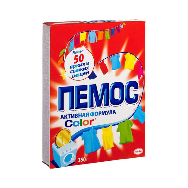 Пемос Стиральный порошок автомат Color, 350 г - купить с доставкой по ...