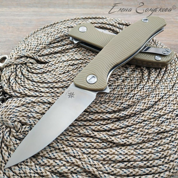 FIVE PRO складной нож флиппер Унтер beige сталь D2 - купить с доставкой ...