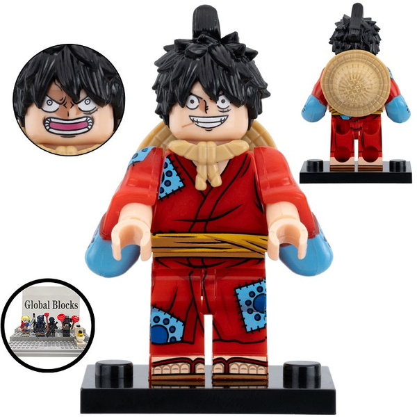 Аниме Игра фигурок Конструктор (совместим с лего), ONE PIECE Luffy 5см ...