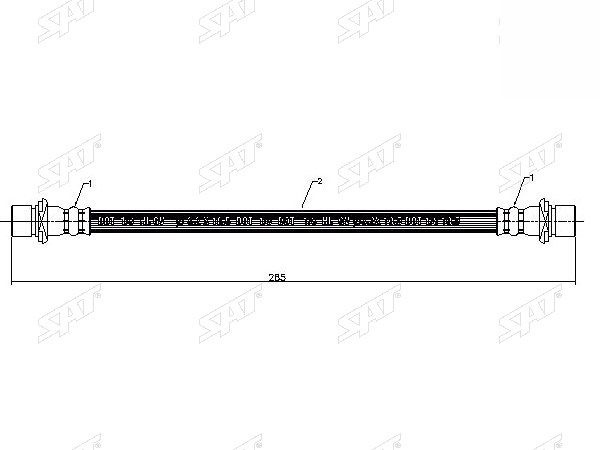 ST-90947-02D35 Шланг тормозной передний (Таиланд) TOYOTA LAND CRUISER ...
